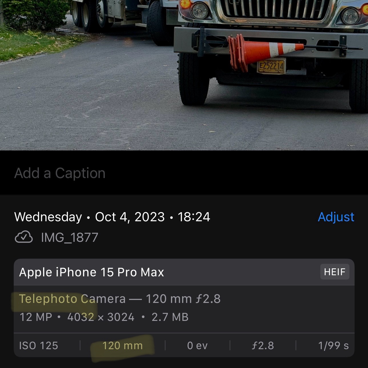 Optical or Digital: Minimum focusing distance on iPhone 15 Pro Max 5x ...
